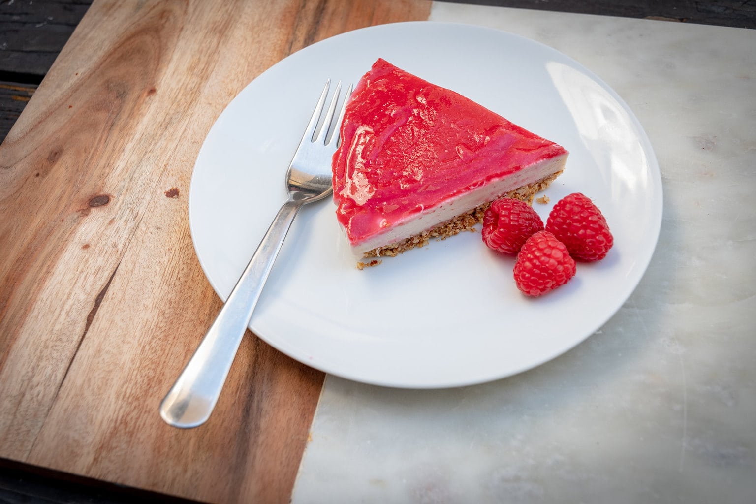 Vegan Raspberry Cheesecake Recipe by Chef Declan McKerr